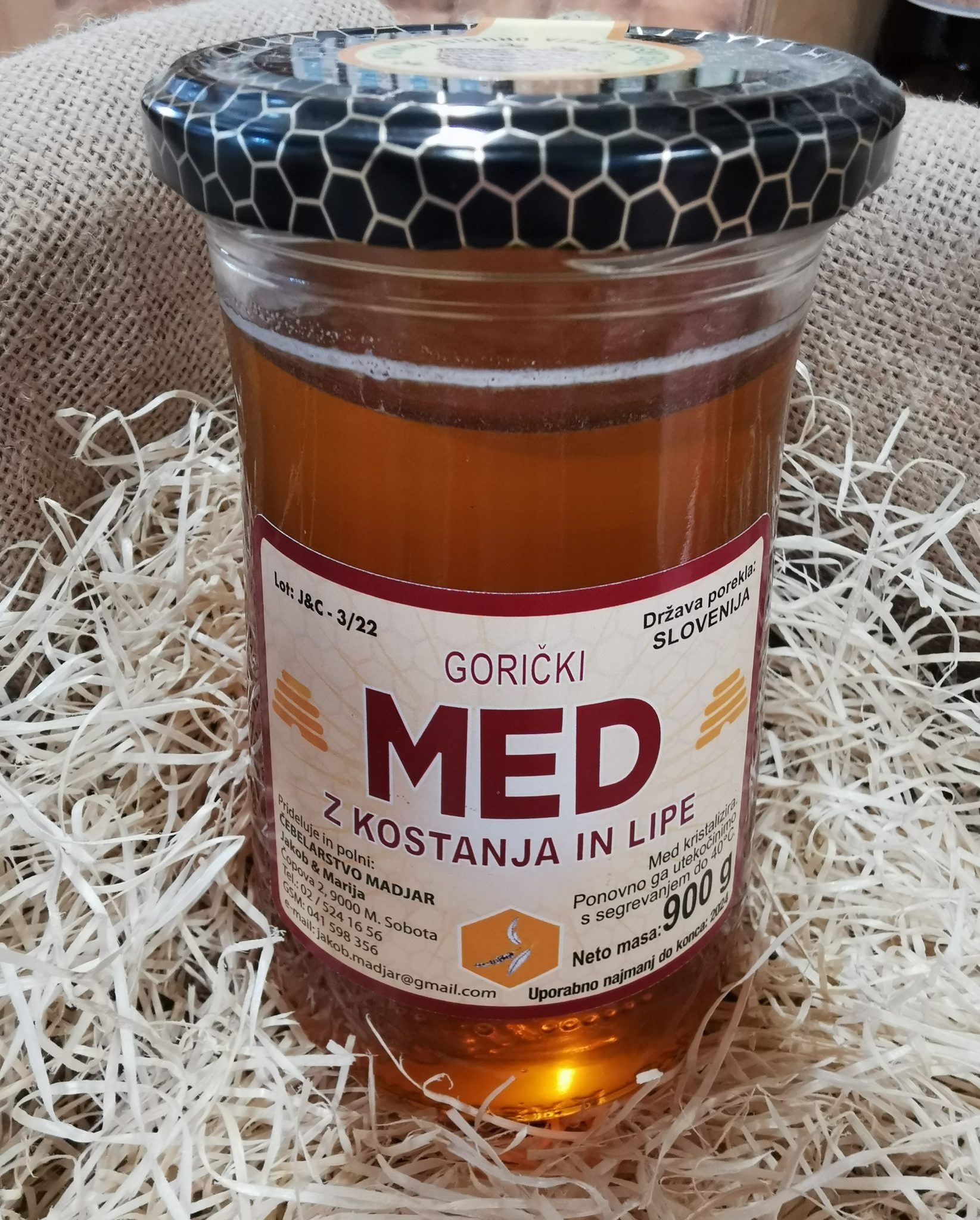 MED IZ KOSTANJA IN LIPE 900g - Zelena točka - trgovina s sadjem in ...